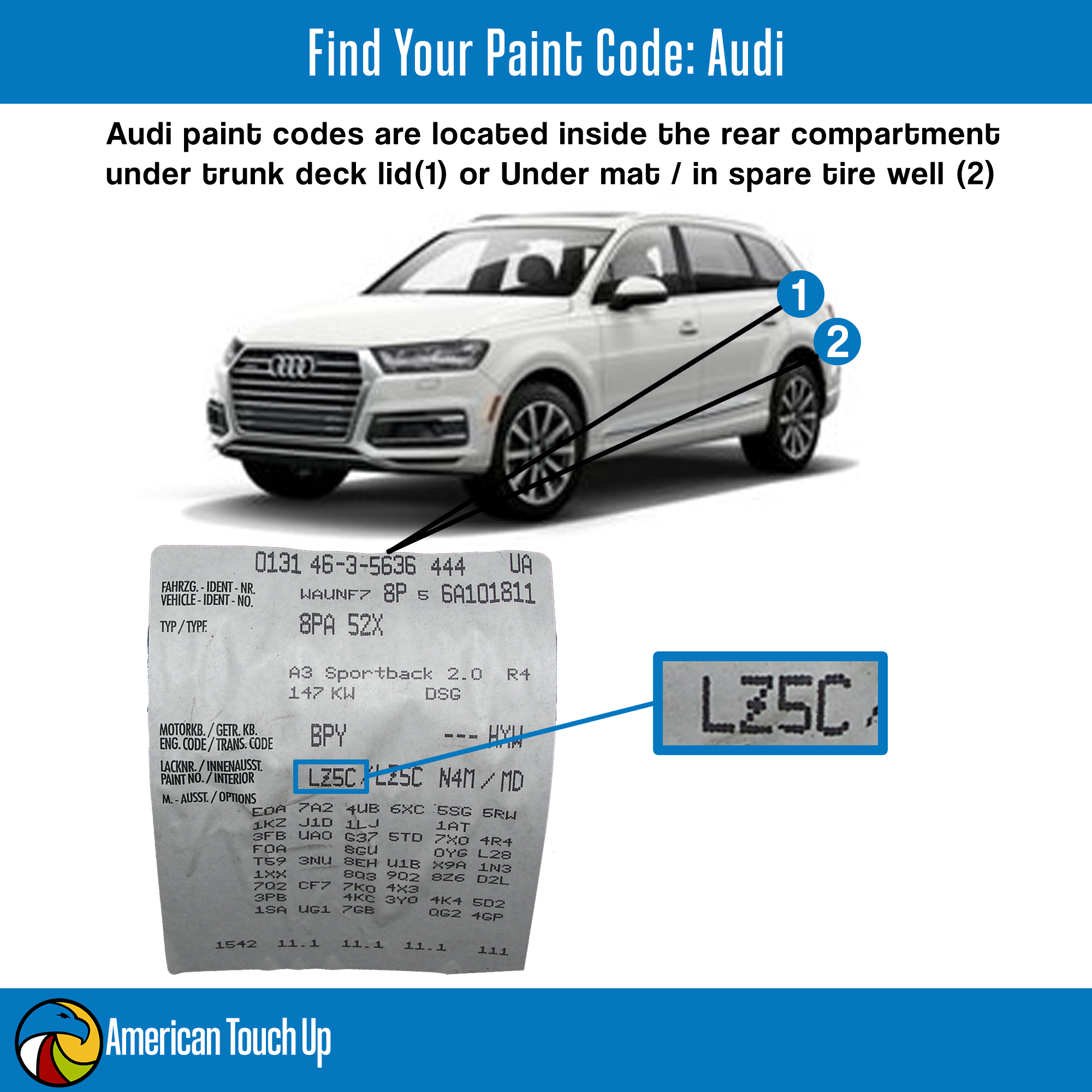Audi – American Touch Up – Automotive Touch Up Paint
