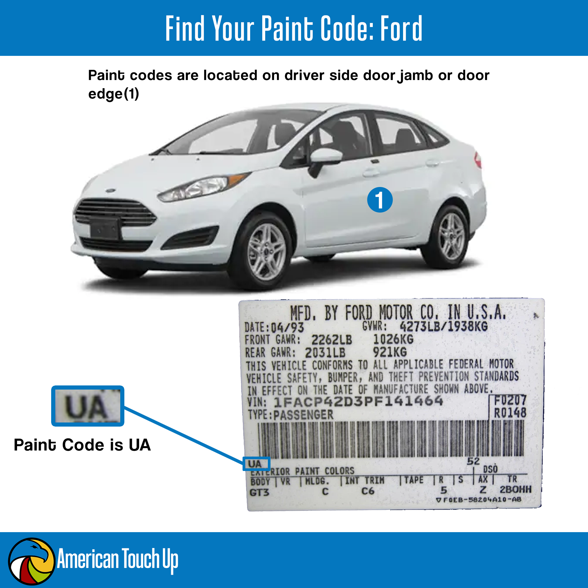 Ford – American Touch Up – Automotive Touch Up Paint