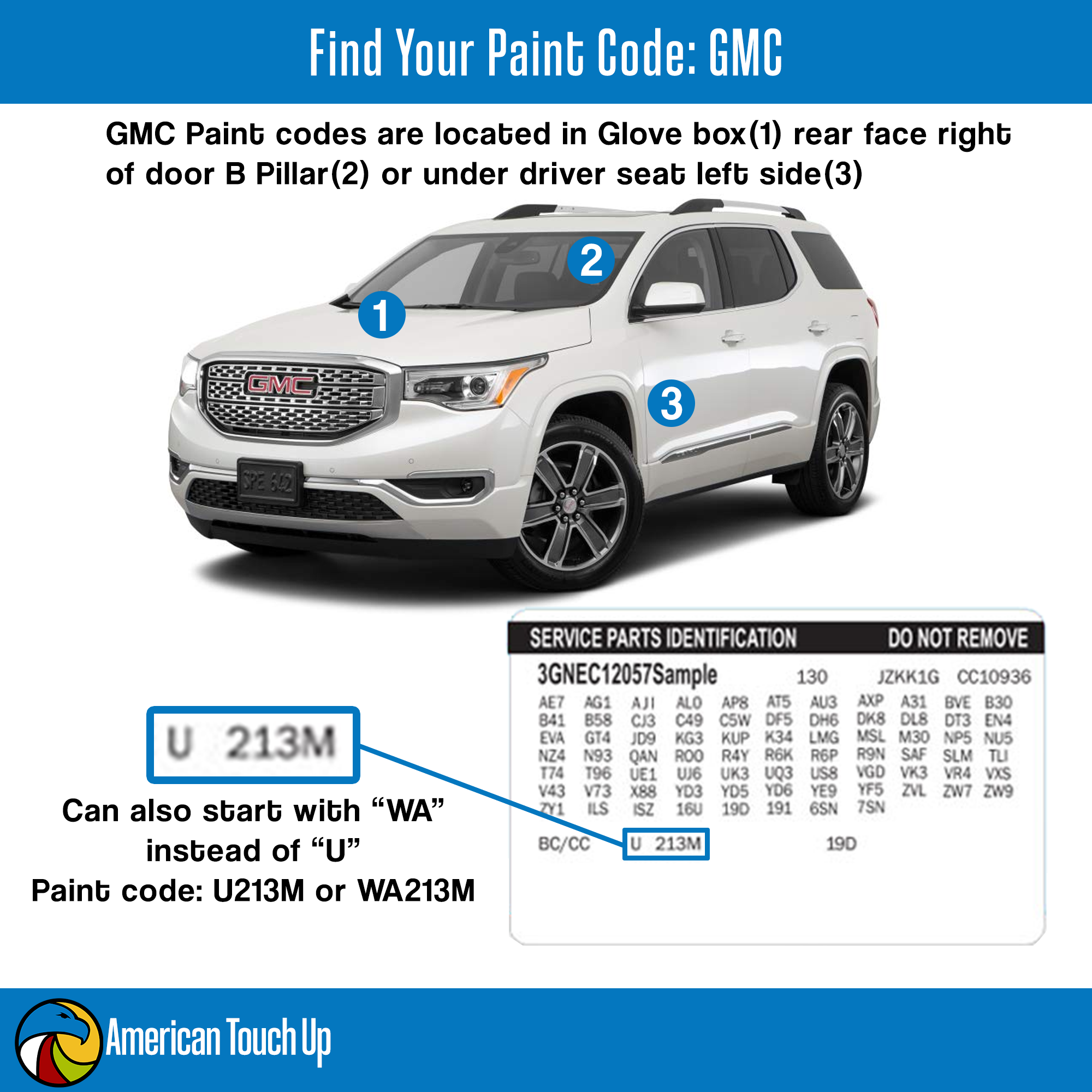 GMC – American Touch Up – Automotive Touch Up Paint