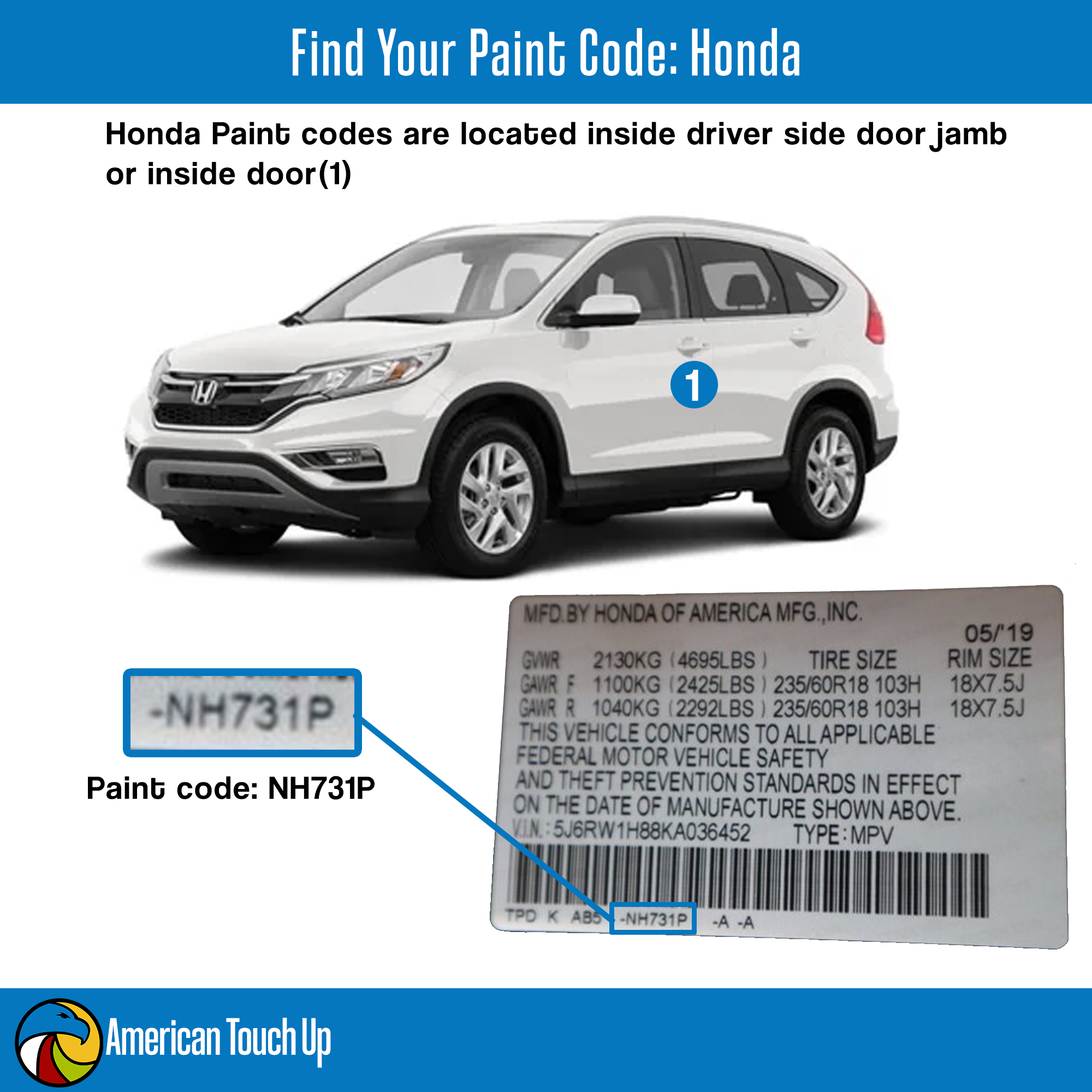 Honda – American Touch Up – Automotive Touch Up Paint