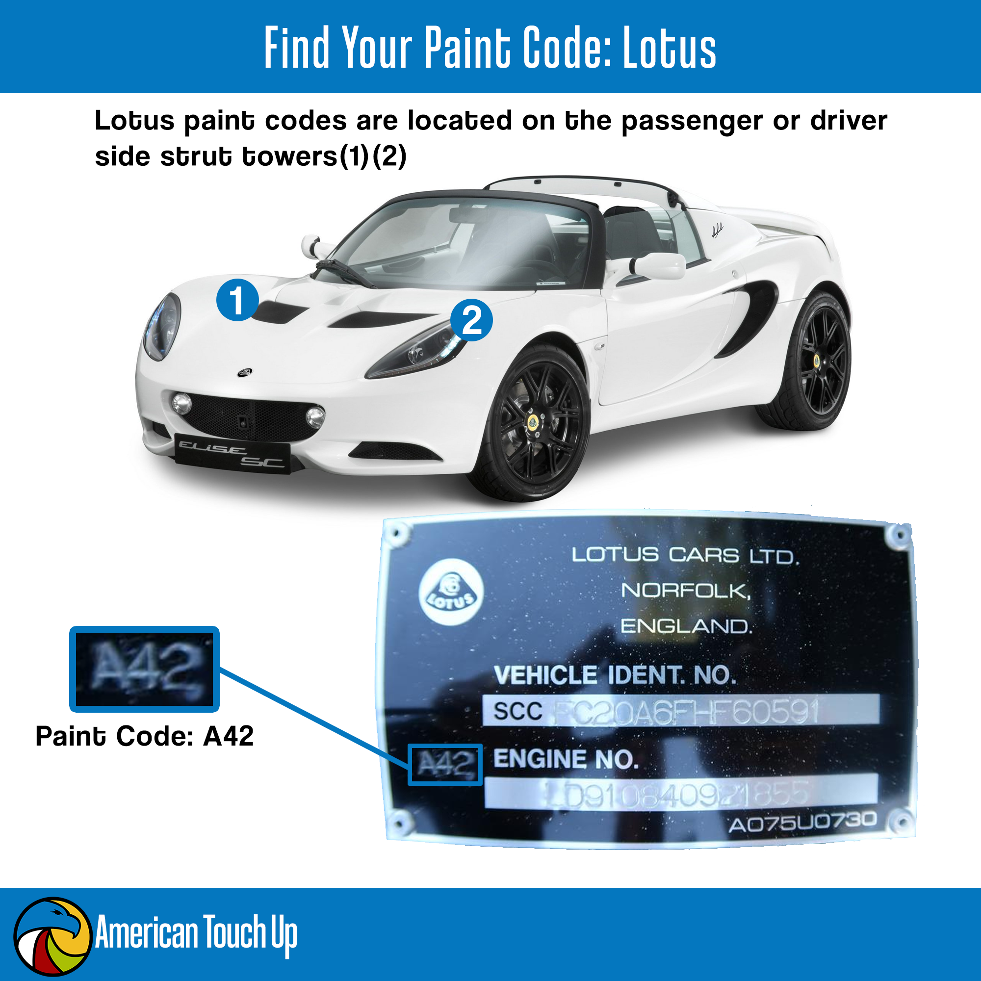 Lotus – American Touch Up – Automotive Touch Up Paint